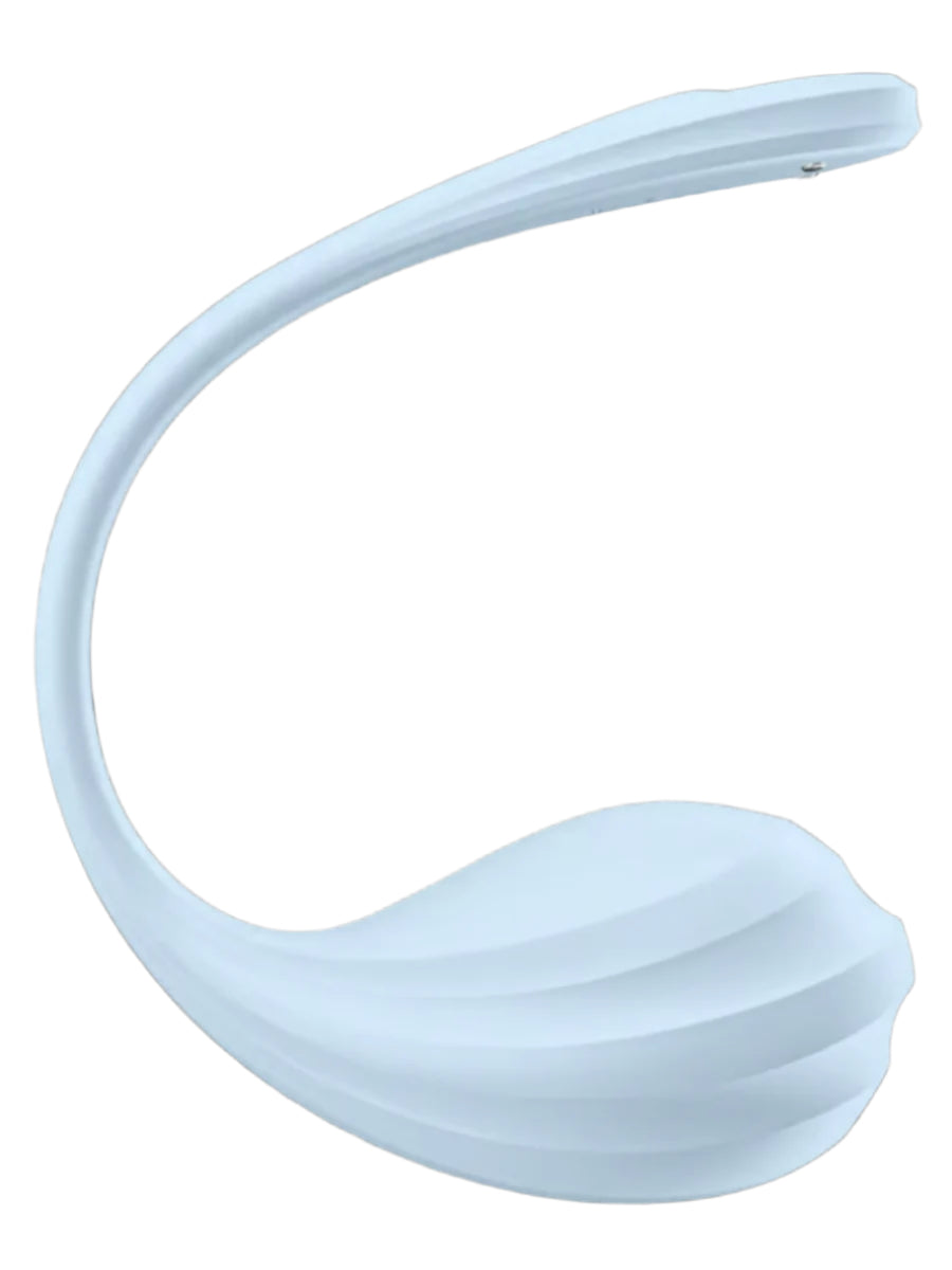 Satisfyer Smooth Petal Connect App Wearable Vibrator Light Blue